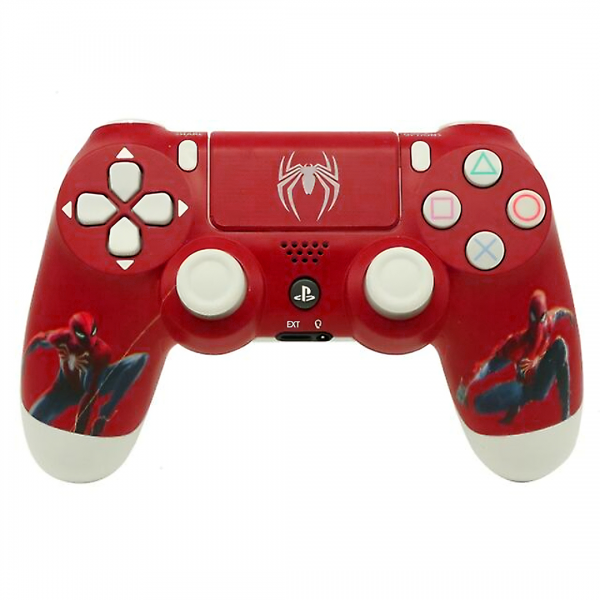 CONTROL PS4 GENER SPIDERMAN ROJO BLANCO TIPO 2