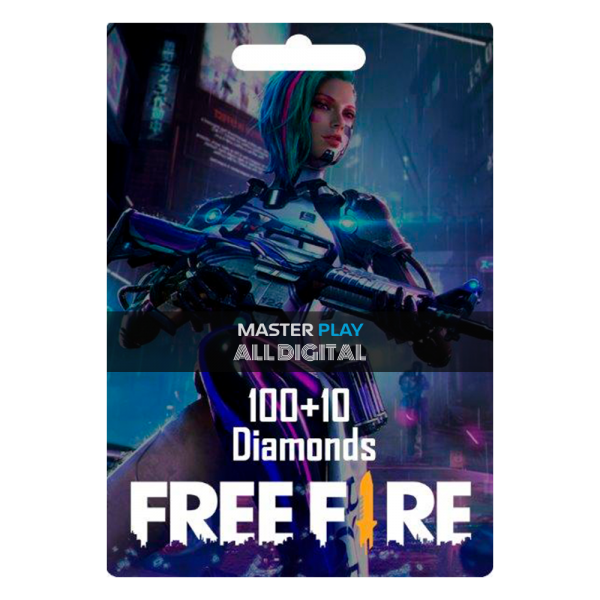 MASTERPLAY ALL DIGITAL FREE FIRE 100 + 10 DIAMOND
